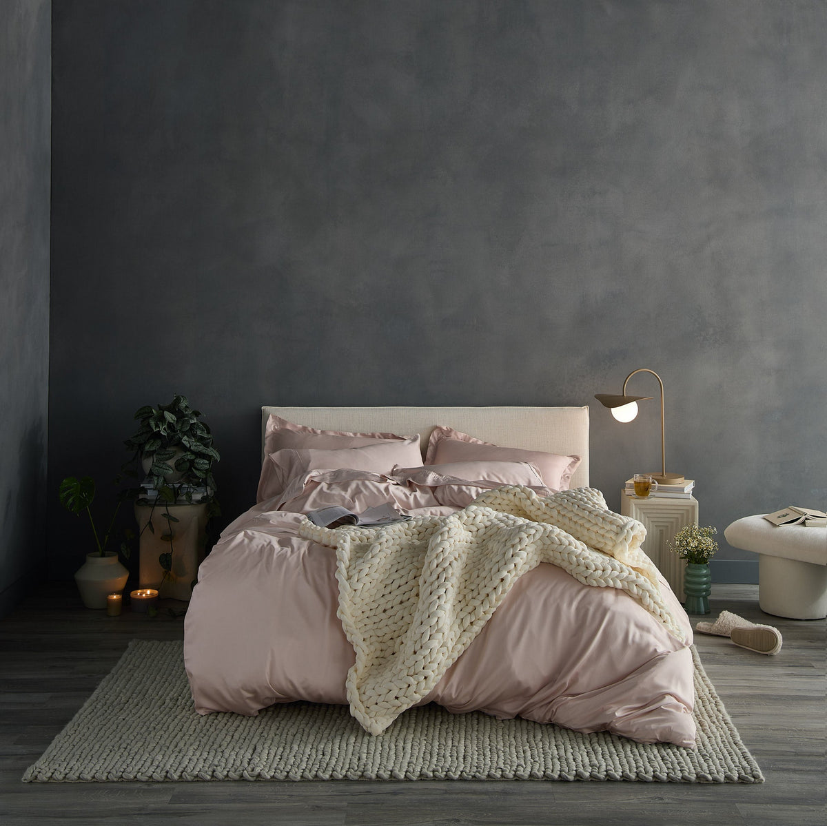 Knitted Weighted Blankets: Hand-Woven Chunky Knit Throws | Hush US ...